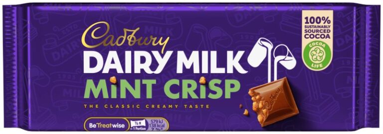 Cadbury Dairy Milk Mint Crisp Bar | vending-machines.ie