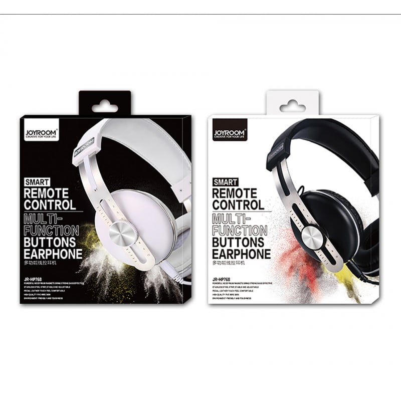 JAYROOM HP768 Headphones For Wire Control Black - vending-machines